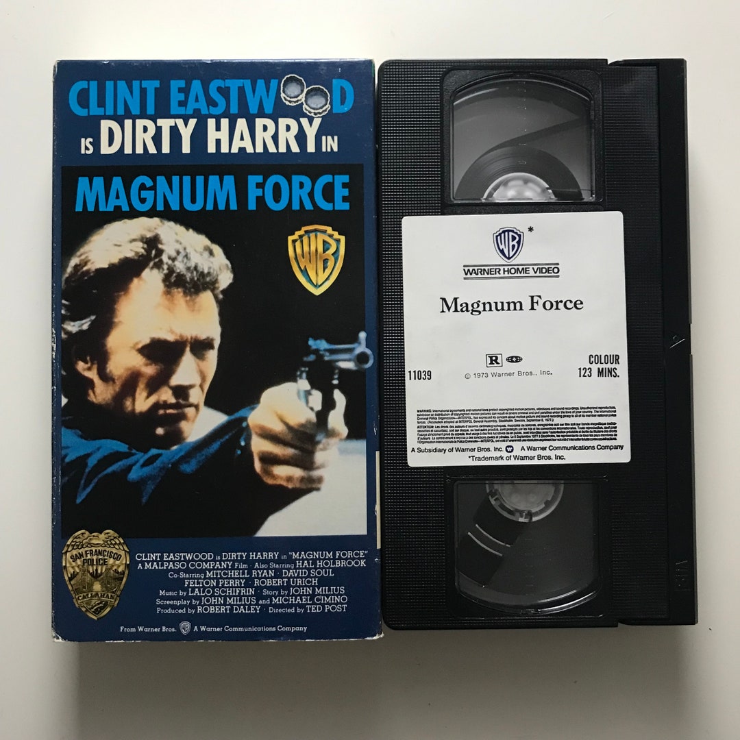 Magnum Force VHS Tape 70s Dirty Harry Clint Eastwood - Etsy