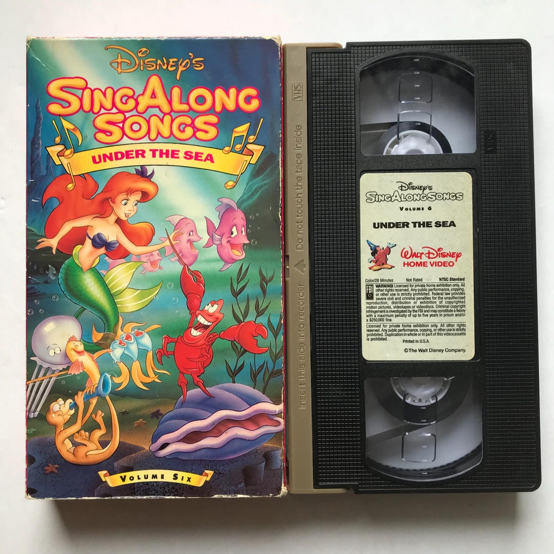 Disney's Sing Along Songs - Under the Sea VHS Retro 90s Animation ...