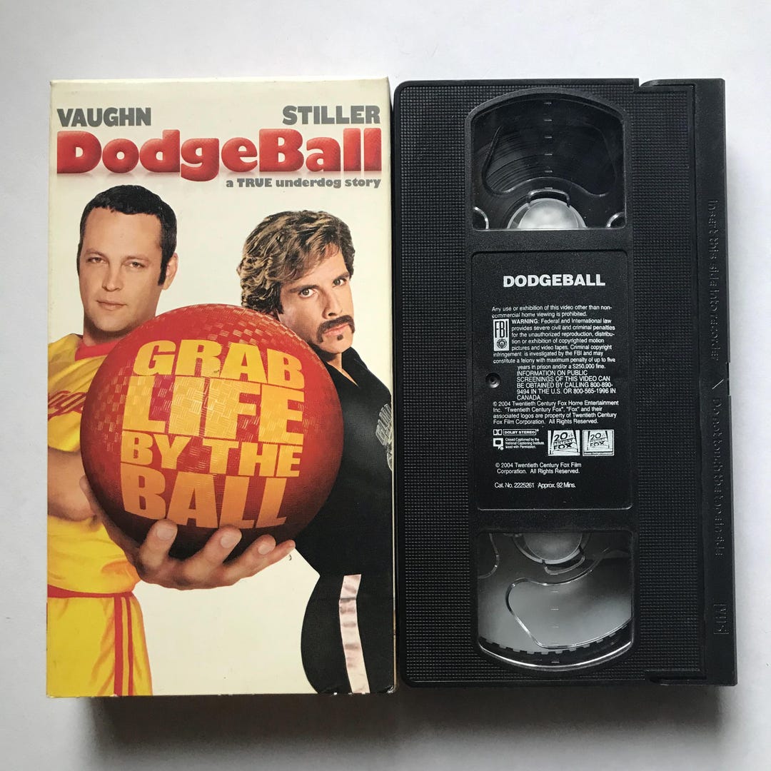 Dodgeball VHS Tape 2004 Ben Stiller Vince Vaughn Retro 2000s Comedy - Etsy