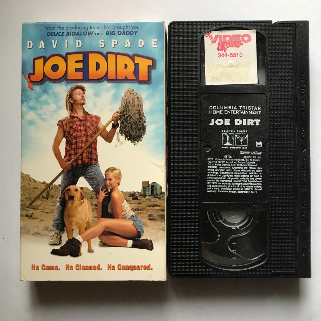 Joe Dirt VHS Tape Retro 2000s David Spade Comedy - Etsy