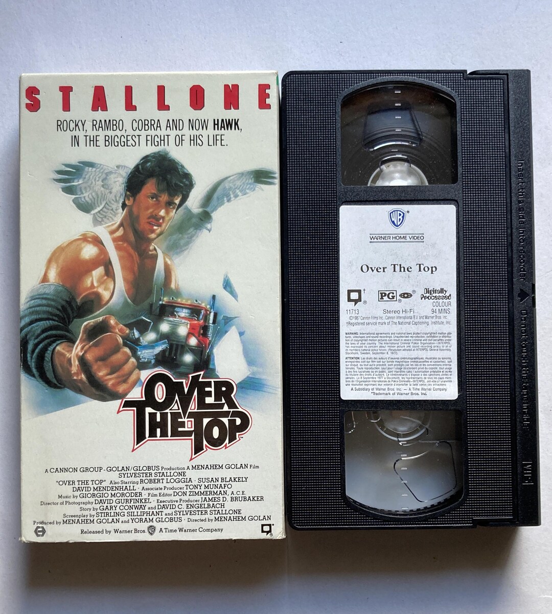 Over the Top VHS Tape 80s Sylvester Stallone Film 1987 Arm Wrestling - Etsy