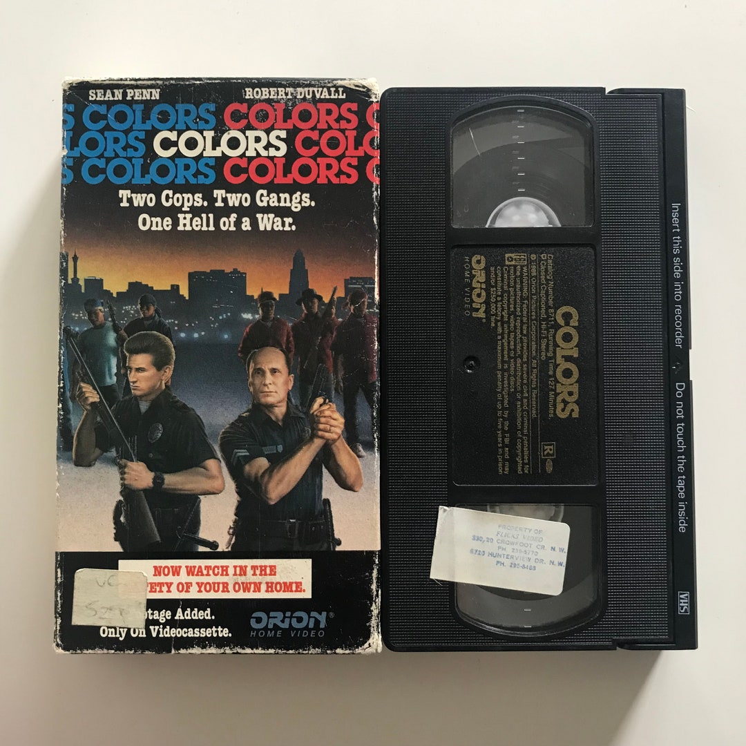 Colors VHS Tape 1988 80s Gang Action Cult - Etsy
