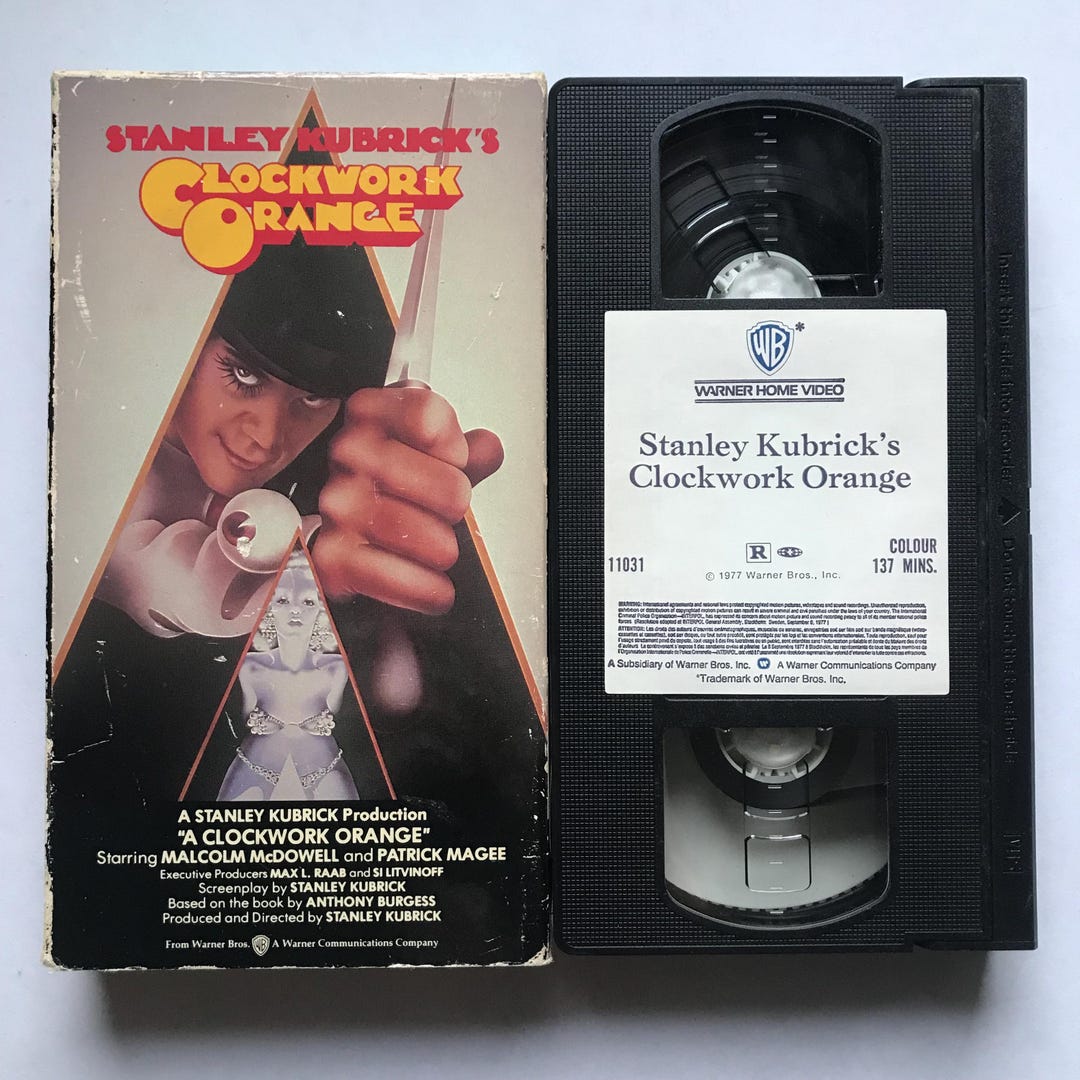 A Clockwork Orange VHS Tape Stanley Kubrick 70s Cult Film - Etsy