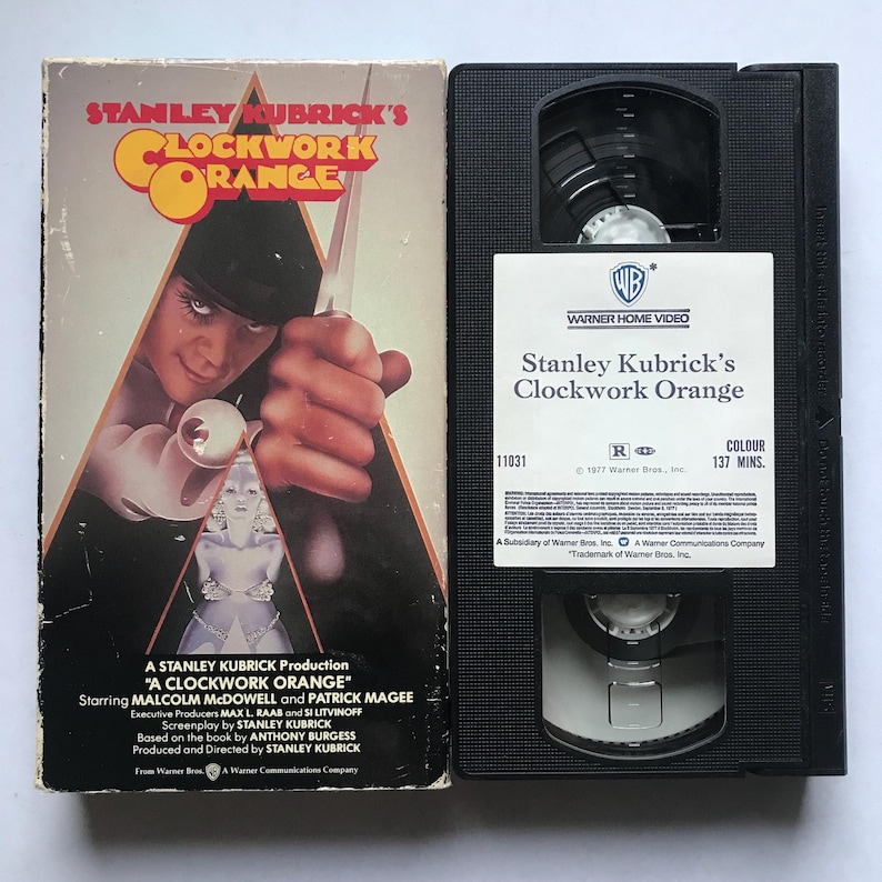 A Clockwork Orange VHS Tape Stanley Kubrick 70s Cult Film - Etsy