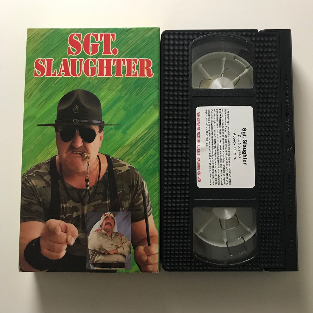 Vintage Sgt. Slaughter VHS Tape AWA WWF Retro Wrestling Video - Etsy