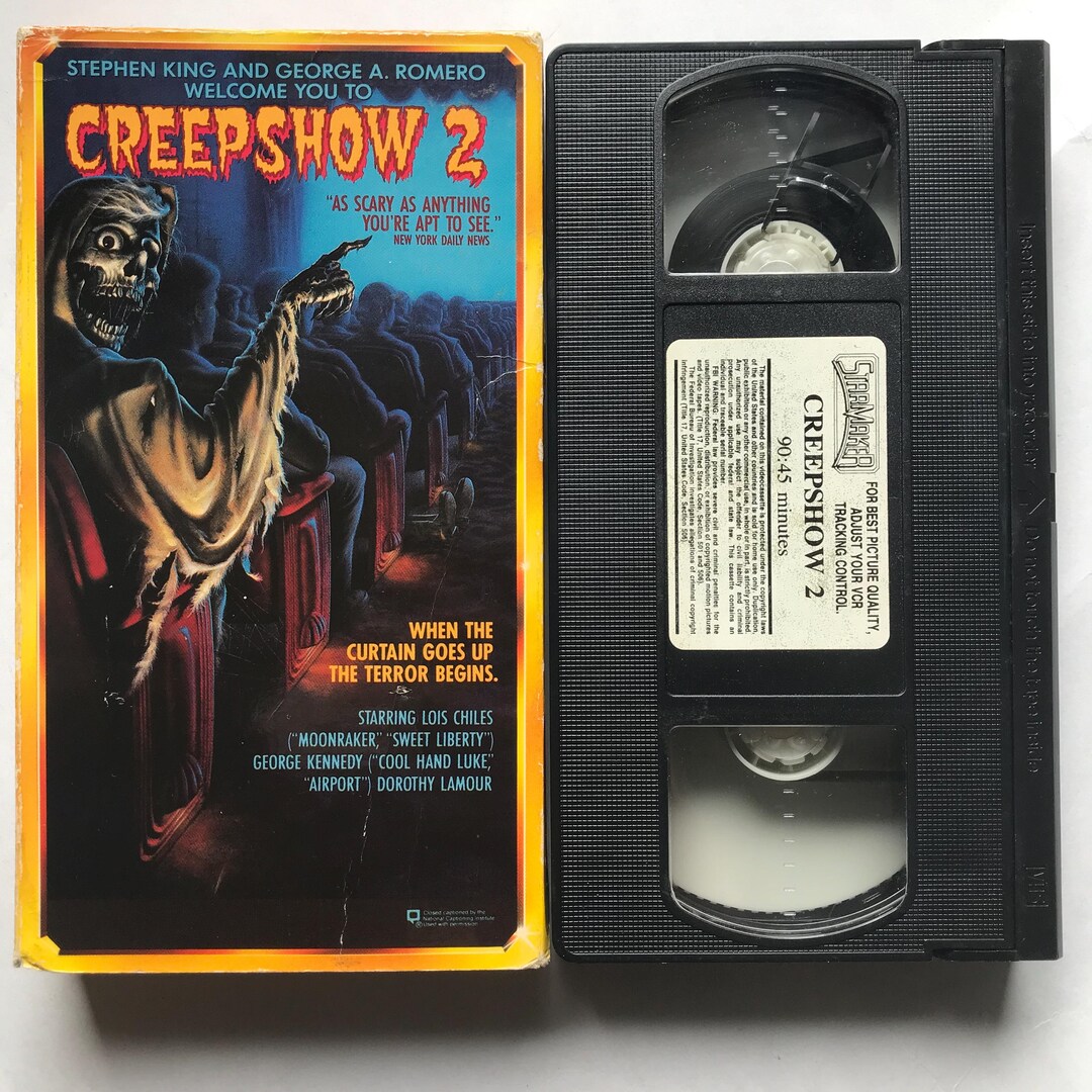 Creepshow 2 VHS Tape 80s Horror Anthology Stephen King Starmaker - Etsy