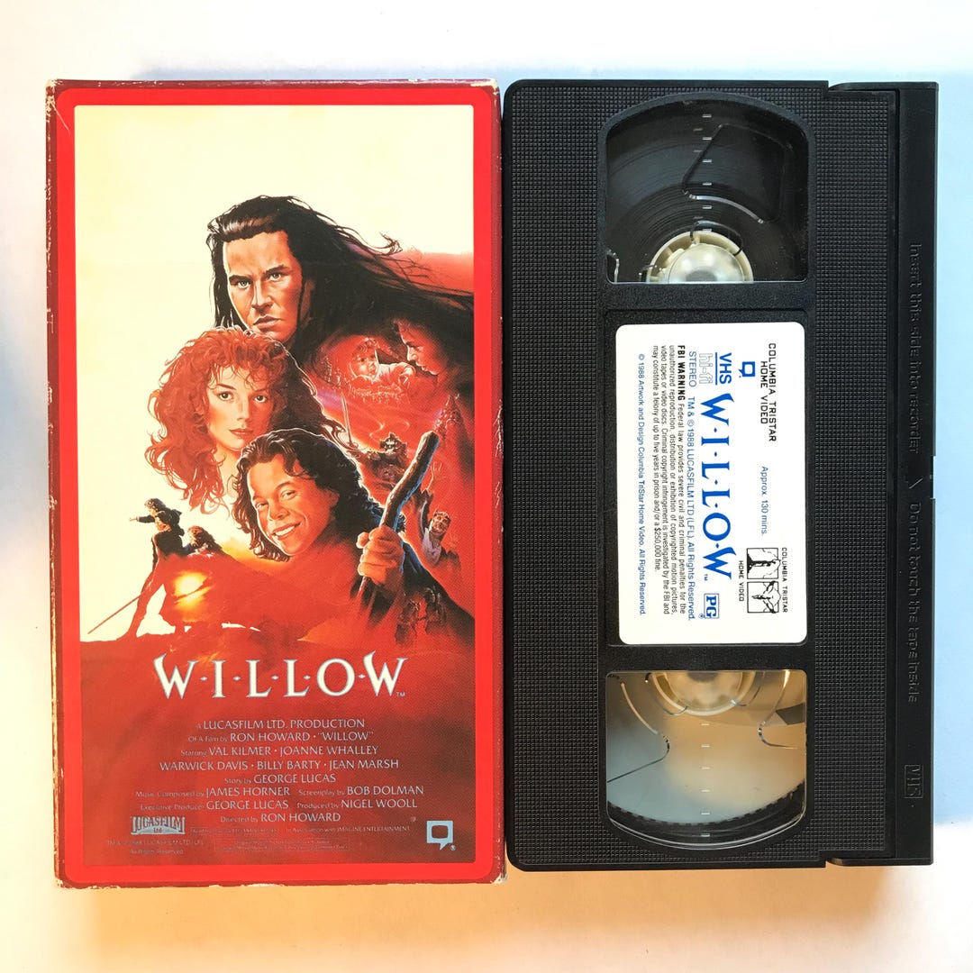 Vintage Willow VHS Tape 80s Cult Film Val Kilmer Lucasfilm - Etsy UK