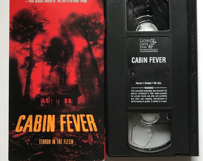 Cabin Fever VHS Tape Retro 2000s Gory Horror Eli Roth - Etsy