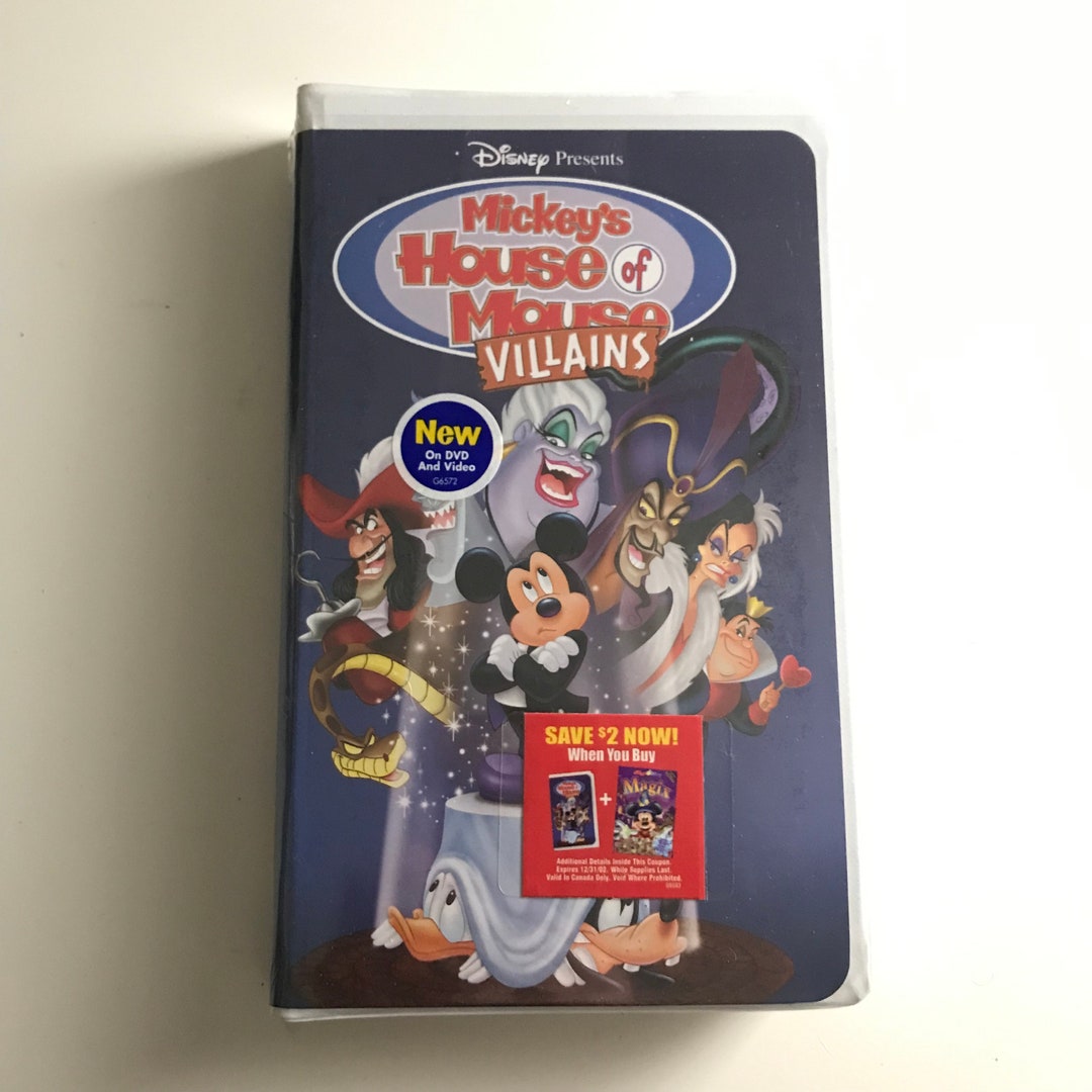 Vintage Mickey's House of Mouse Villains VHS Walt Disney Clamshell ...