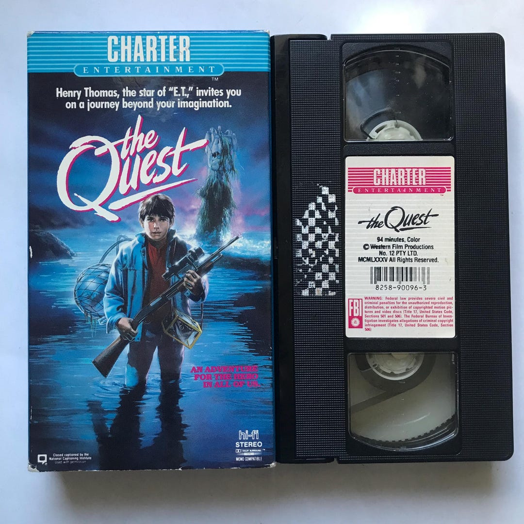 The Quest VHS Tape 1986 80s Adventure Fantasy Brian Trenchard-smith - Etsy