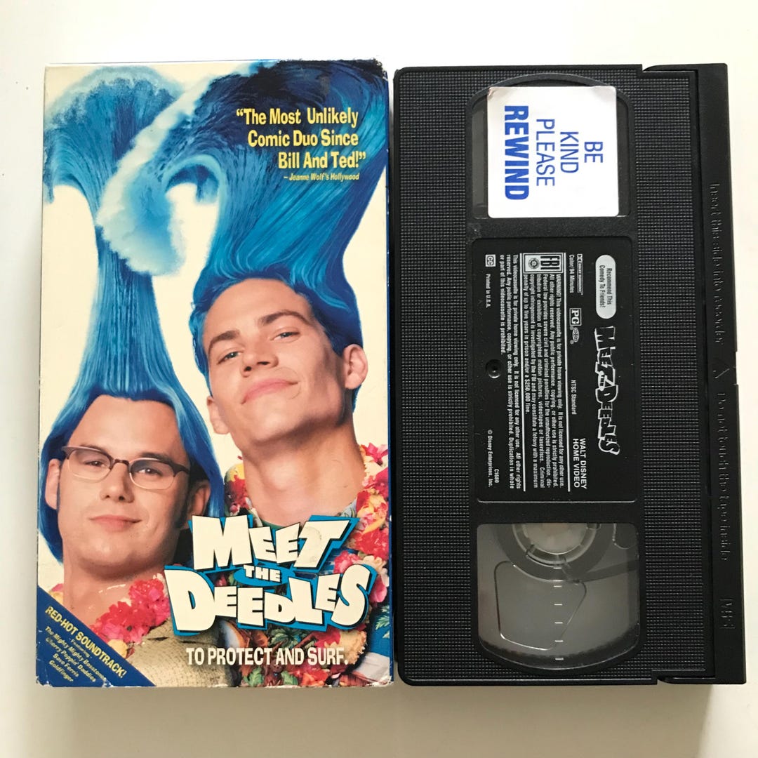 Meet the Deedles VHS Tape 90s Paul Walker Walt Disney Nostalgic Family ...