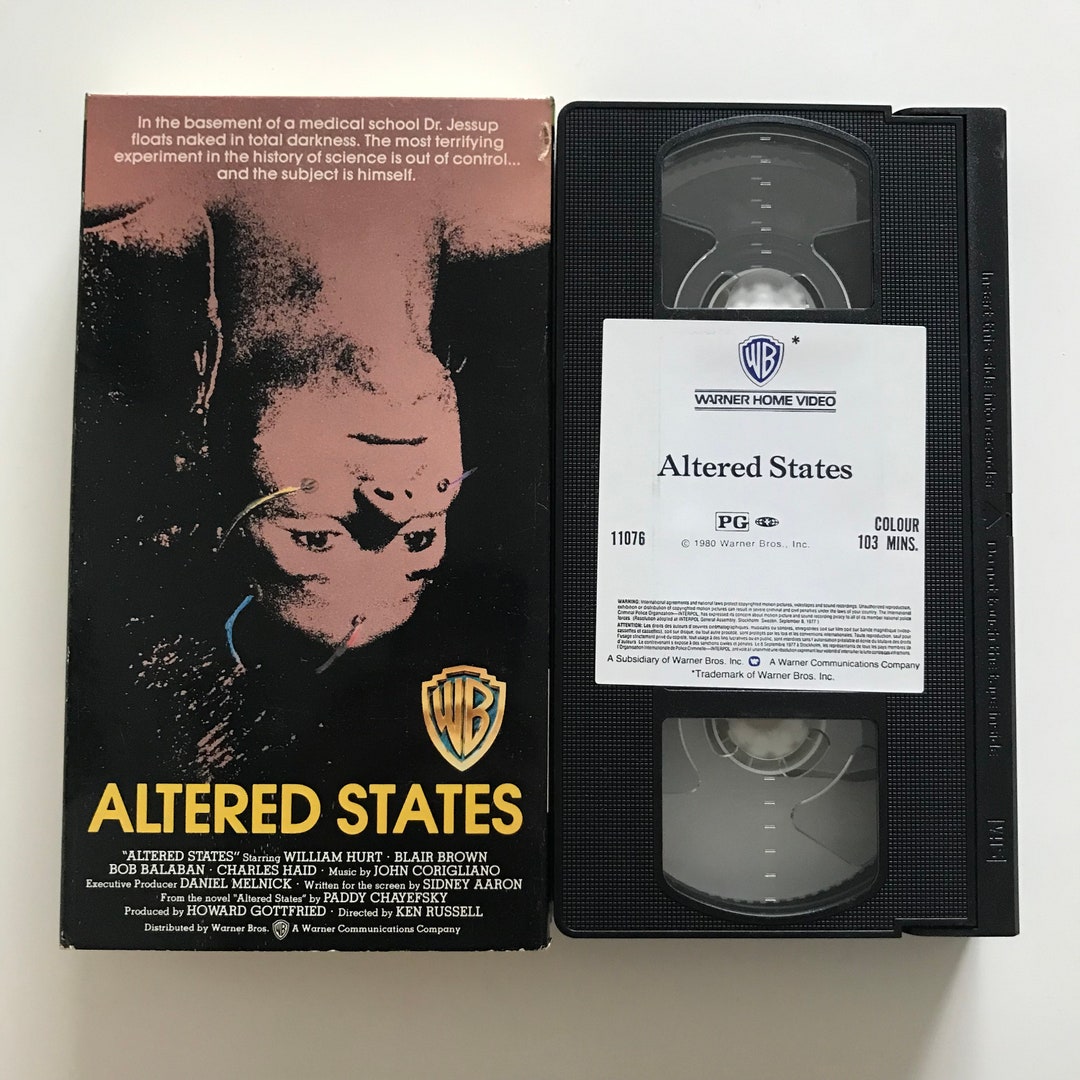 Altered States VHS Tape 80s Horror Ken Russell Cult Flick - Etsy