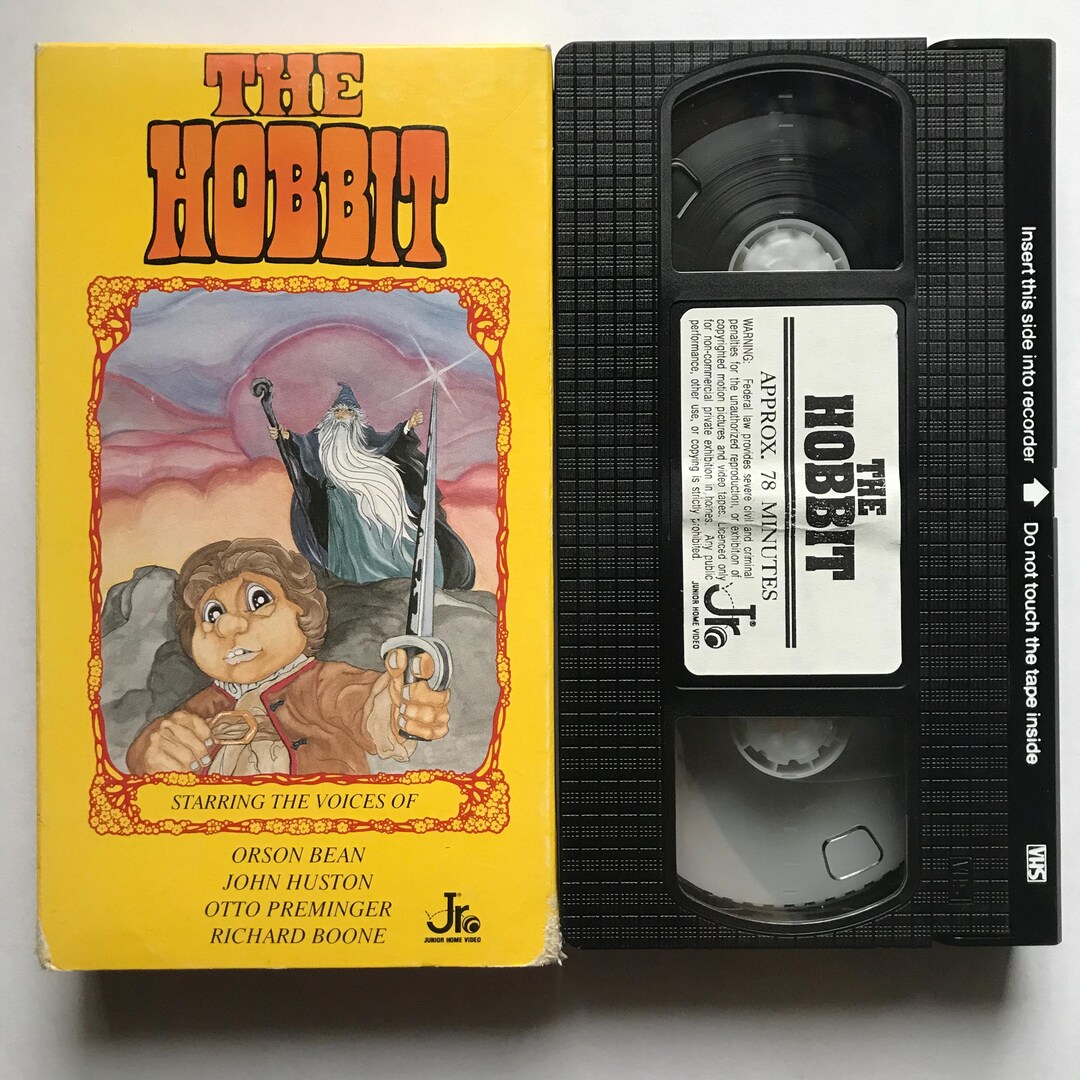 The Hobbit VHS Tape 1977 J.R.R. Tolkien Retro 70s Animated Nostalgia - Etsy