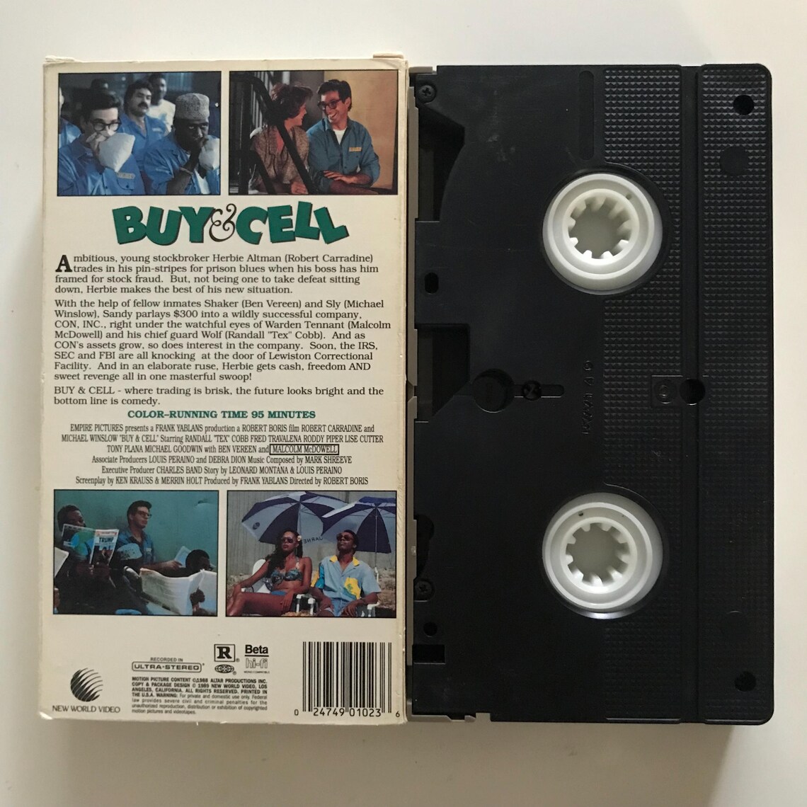 Buy & Cell VHS Tape 80s Cult Comedy Rowdy Roddy Piper Malcolm Mcdowell ...