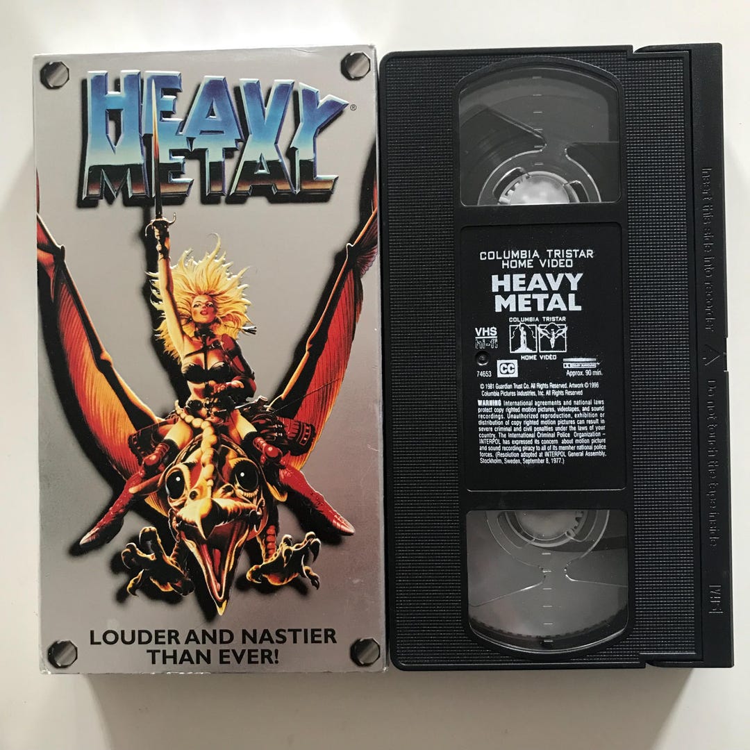 Vintage Heavy Metal VHS Tape 1981 Cult Film Retro Animation Gift - Etsy