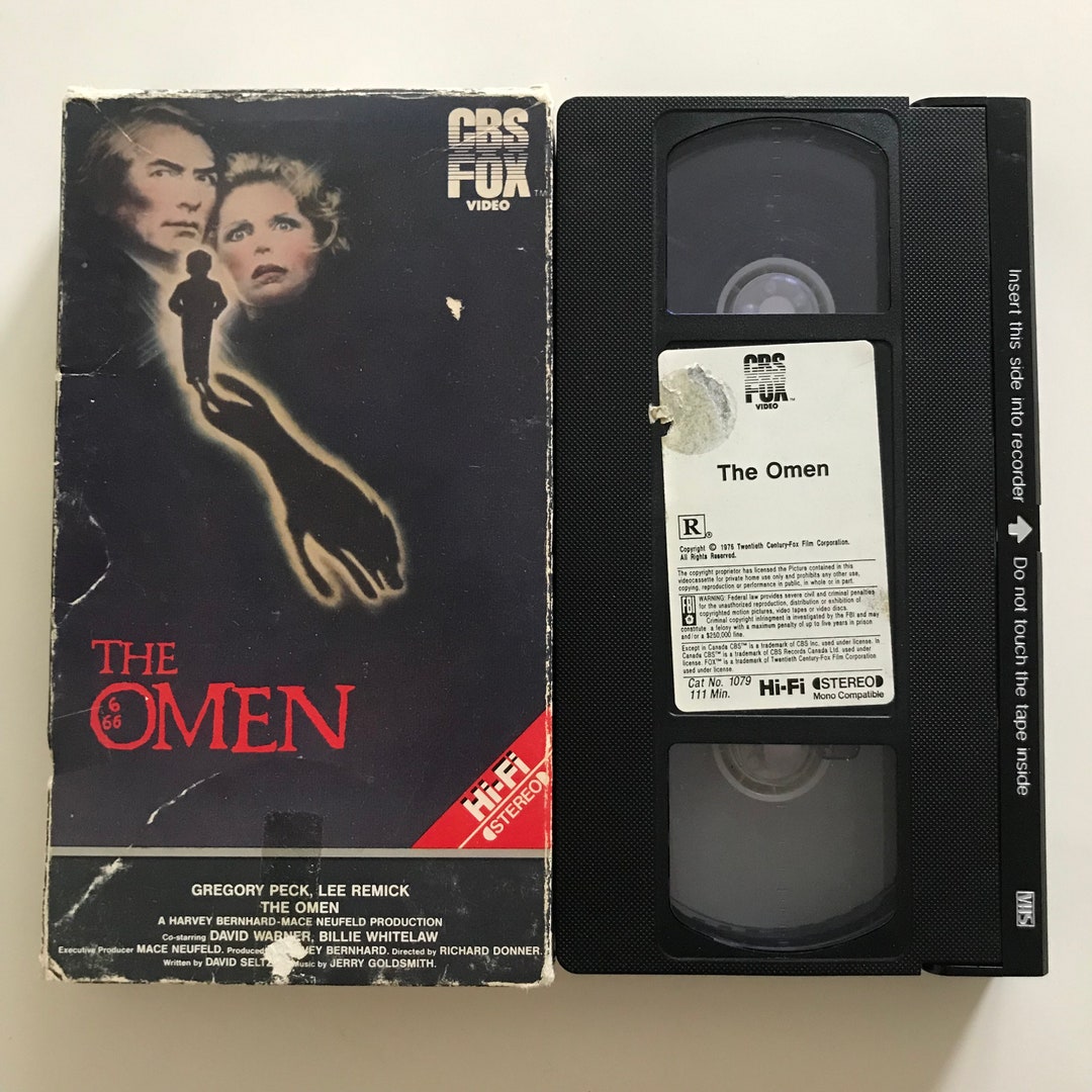 The Omen VHS Tape 70s Supernatural Horror CBS Fox Video - Etsy