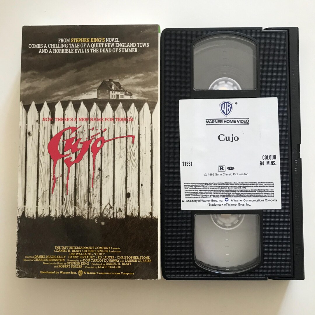 Vintage Cujo VHS Tape Stephen King Movie 80s Horror Gift - Etsy