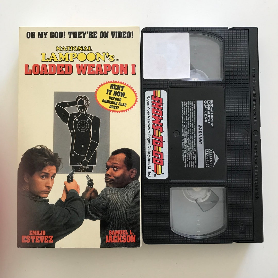 National Lampoon's Loaded Weapon 1 VHS Tape 90s Spoof Comedy Retro Gift ...