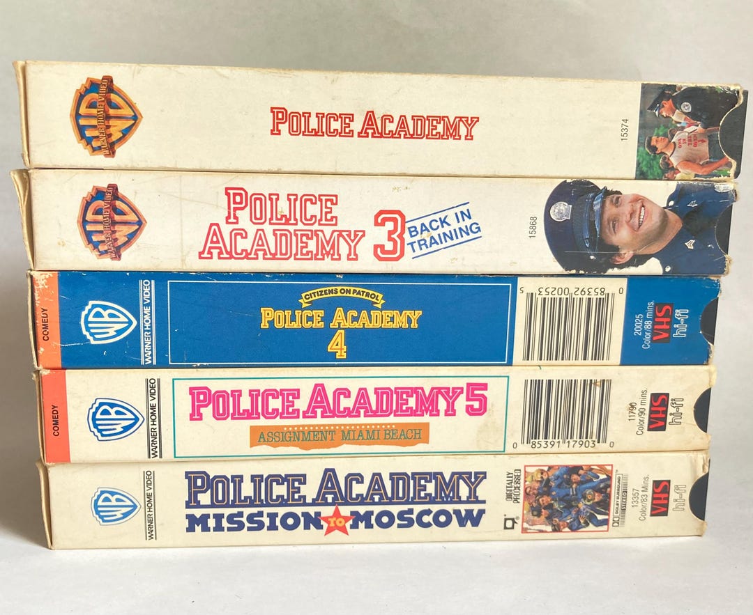 Police Academy VHS Tapes 80s 90s Comedy Movie Series Sequels - Pick One ...