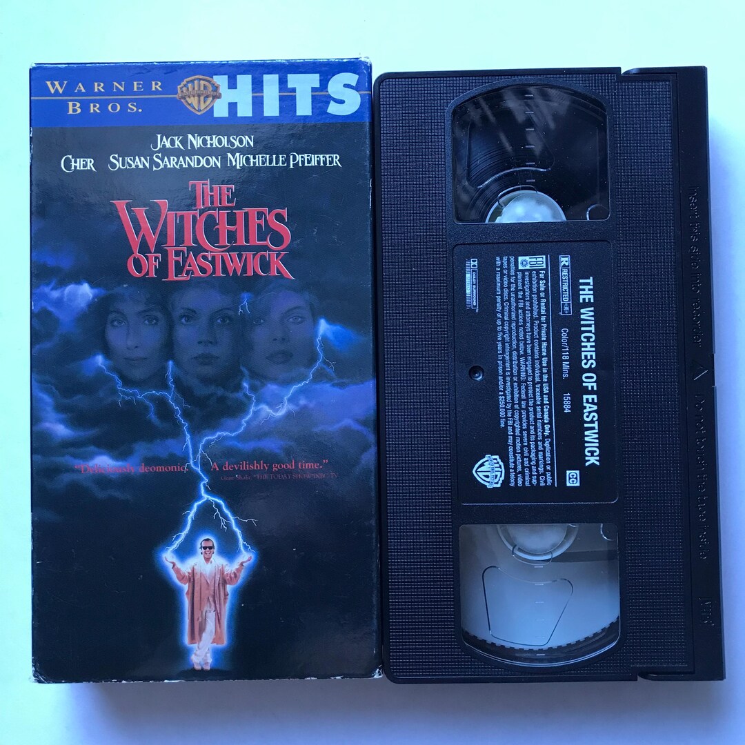The Witches of Eastwick VHS Tape Jack Nicholson Cher 80s Nostalgia - Etsy