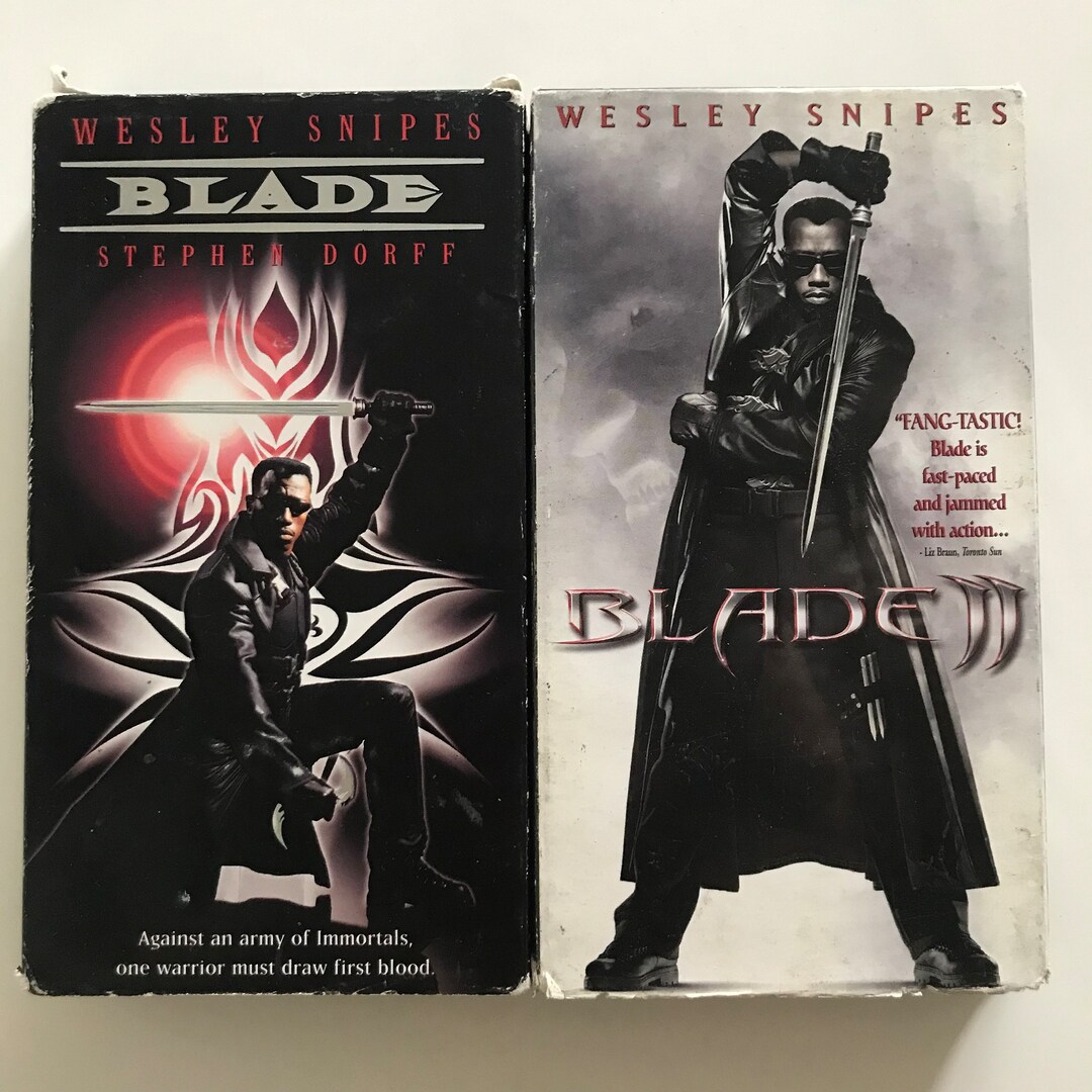 Blade & Blade II VHS Tapes Vintage Wesley Snipes Vampires Action Tape ...