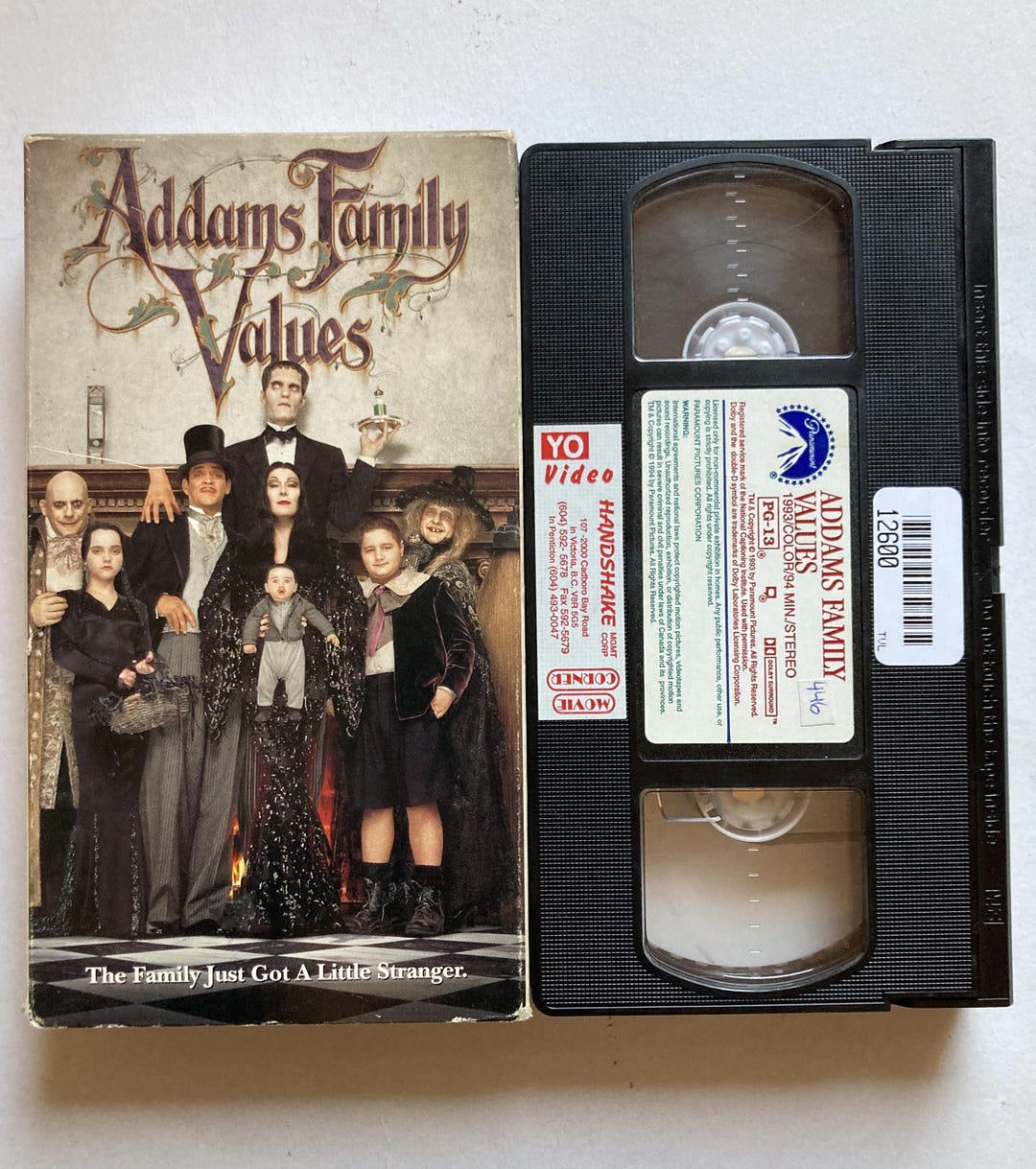 Vintage Addams Family Values VHS Tape 90s Cult Goth Comedy - Etsy