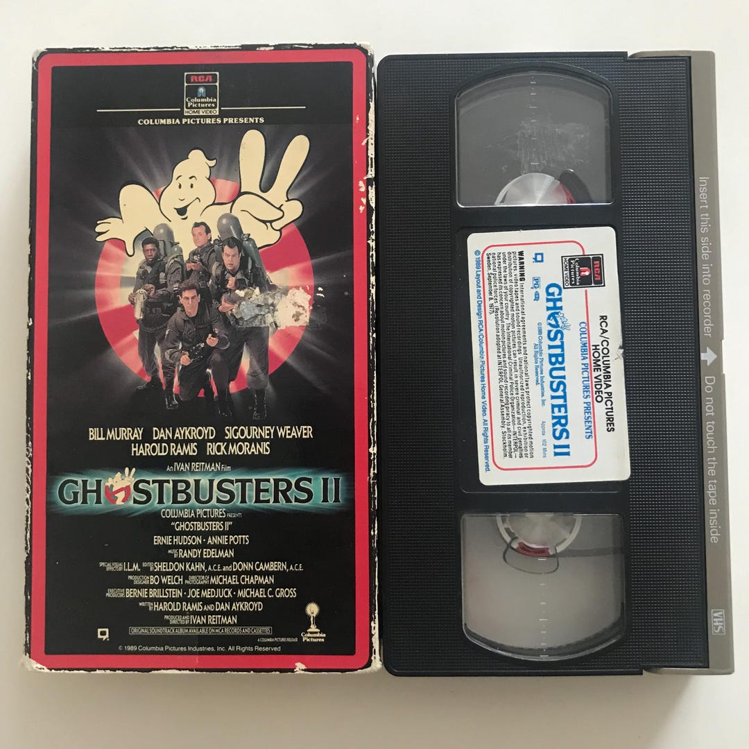 Vintage Ghostbusters II 2 VHS Tape 80s Retro Cult Classic Video Gift - Etsy