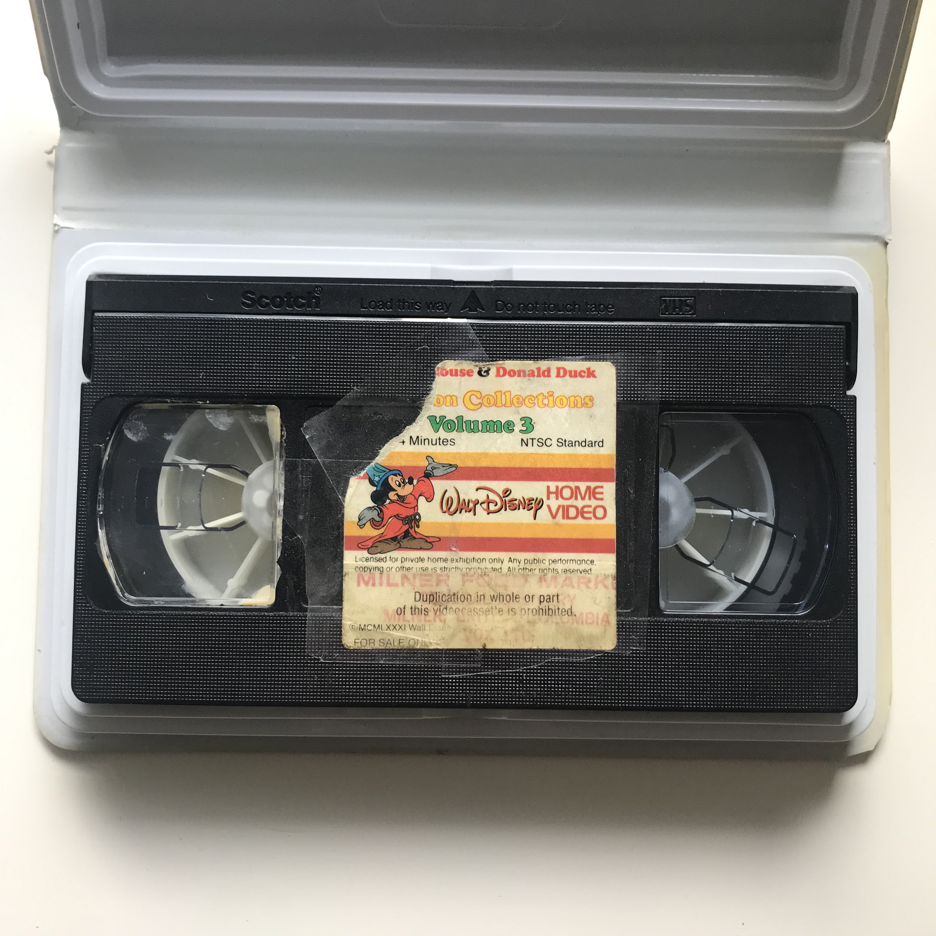 Vintage Mickey Mouse & Donald Duck Cartoon Collections Vol. 3 VHS 80s ...