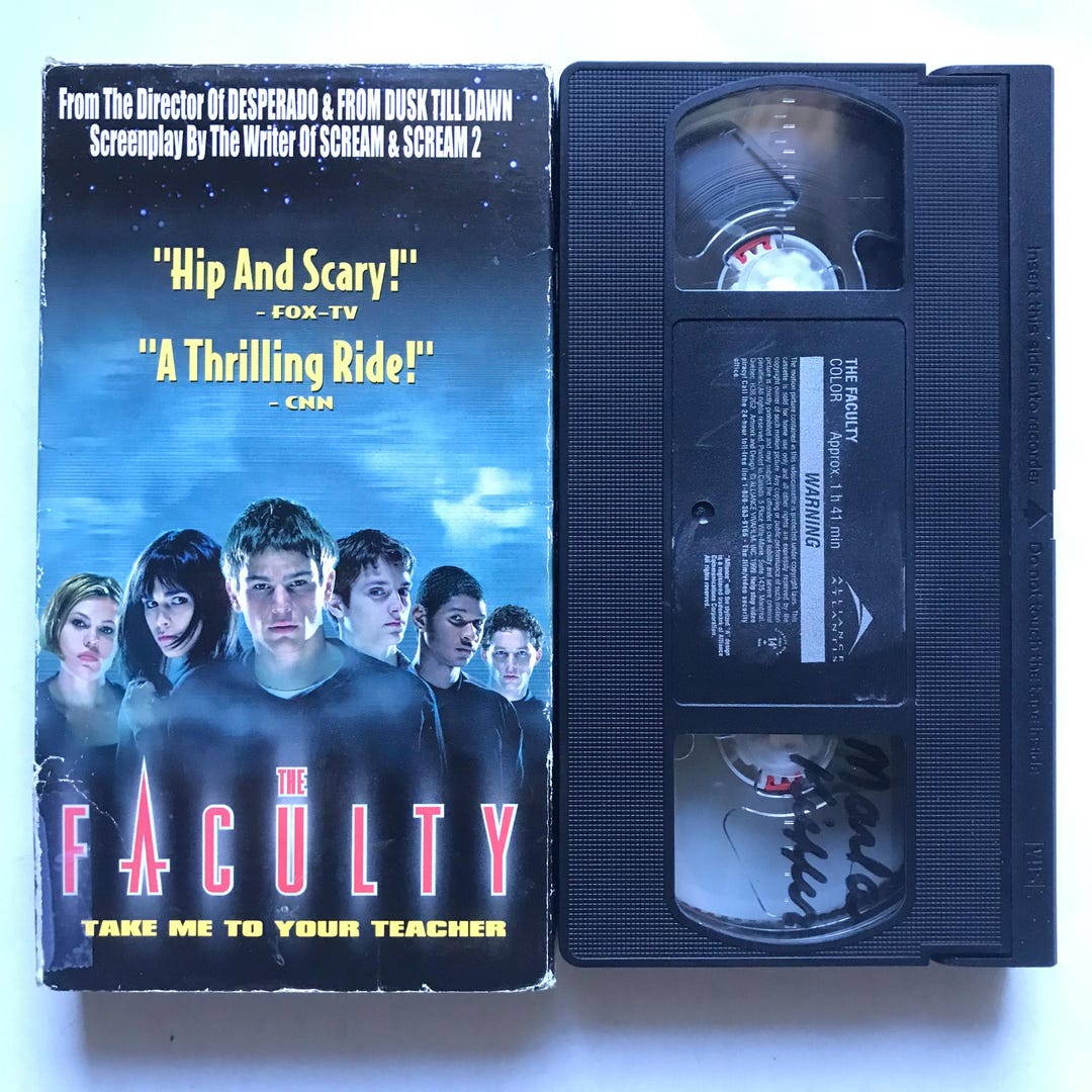 The Faculty VHS Tape 90s Horror Sci-fi Cult Nostalgia - Etsy