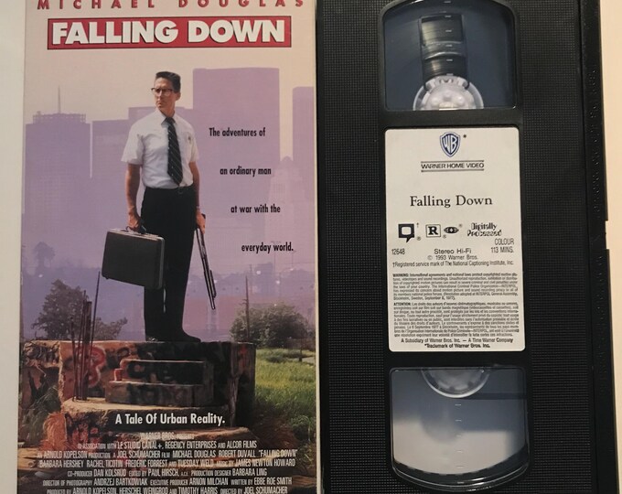 Falling Down VHS Tape Michael Douglas 90s Cult Film Revenge - Etsy