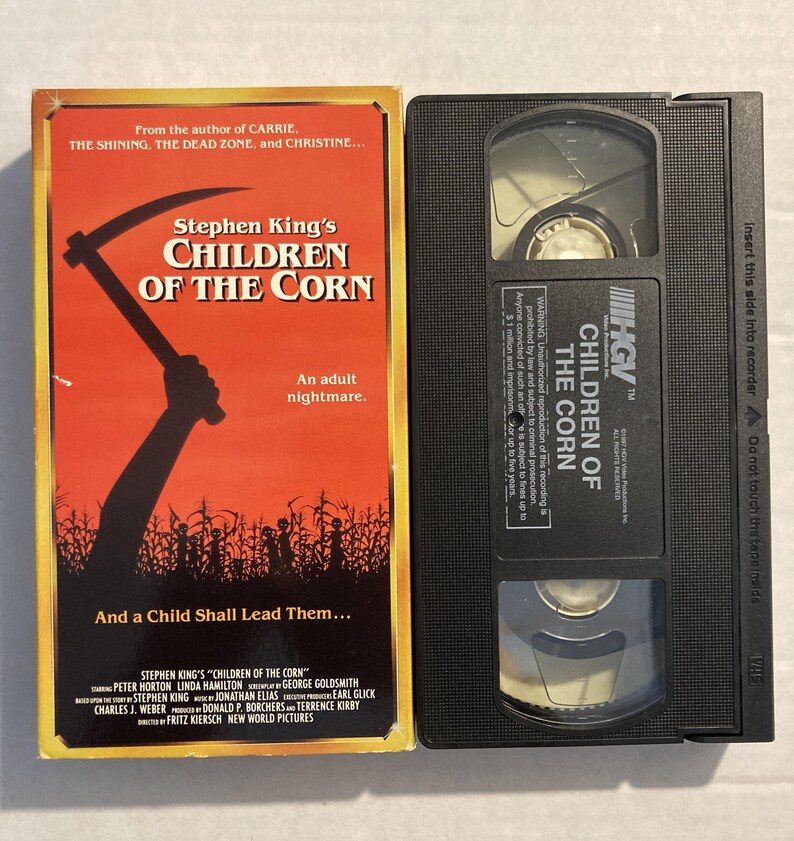 Children of the Corn VHS Tape 80s Stephen King Horror Flick - Etsy