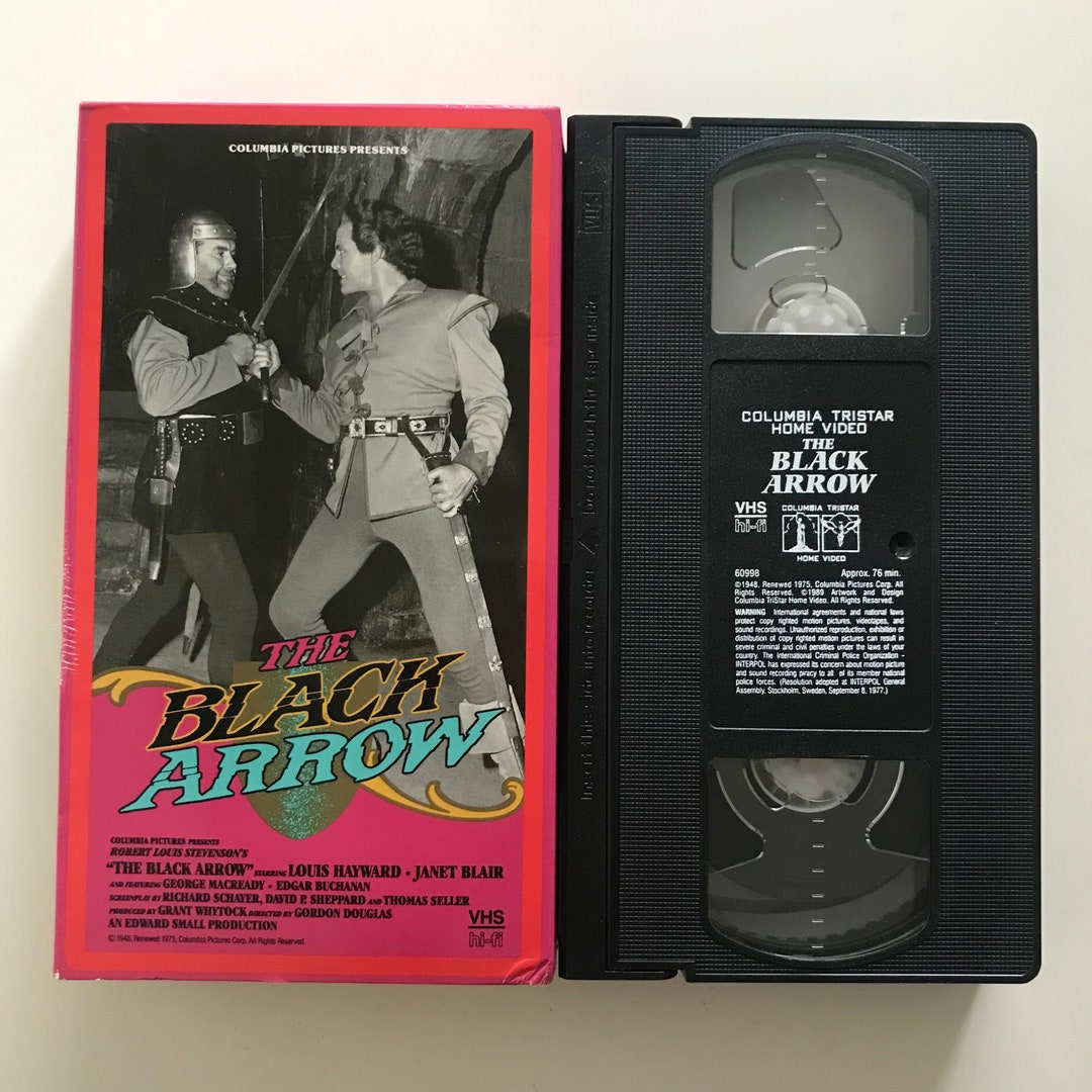The Black Arrow VHS Tape 1948 Medieval Adventure Louis Hayward - Etsy