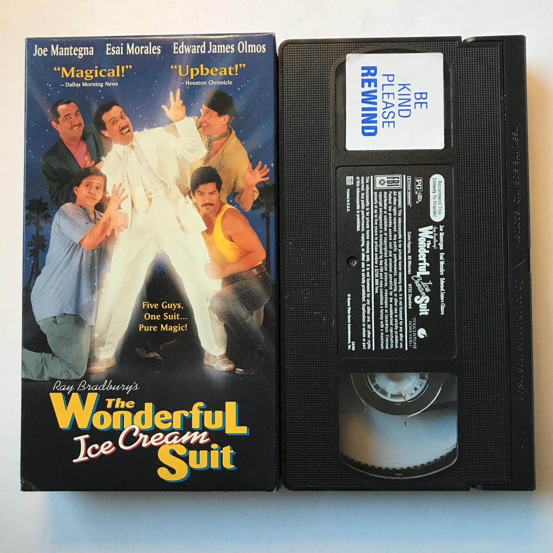 The Wonderful Ice Cream Suit VHS Tape Ray Bradbury Stuart Gordon 90s ...