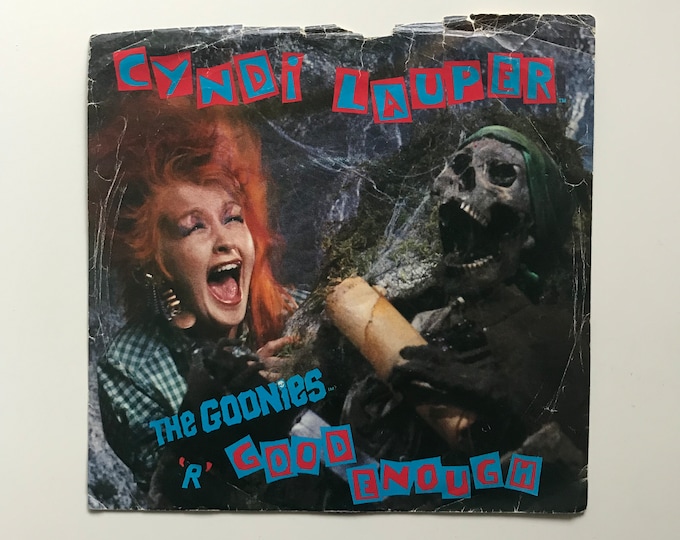 Vintage Cyndi Lauper the Goonies R Good Enough Record 80s Pop Rock 45 ...