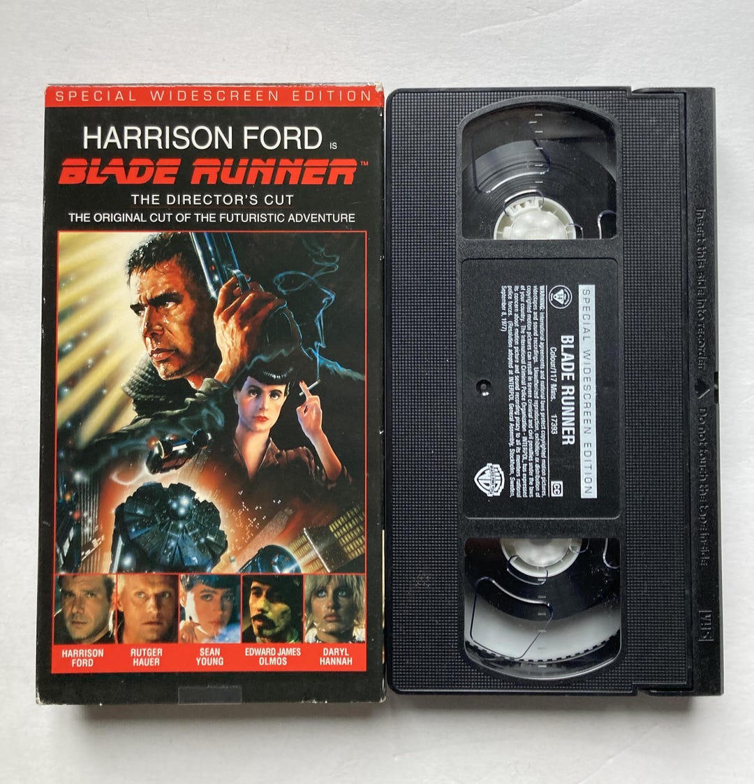 Vintage Blade Runner VHS Tape Director's Cut 80s Sci-fi Cult Film - Etsy