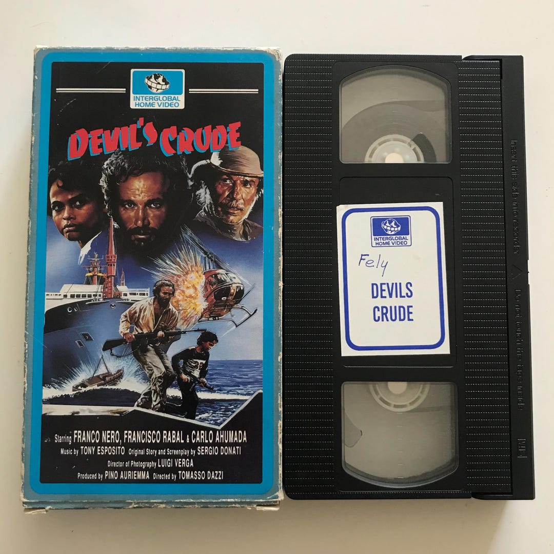 Devil's Crude VHS Franco Nero Italian Action Adventure TV Movie ...