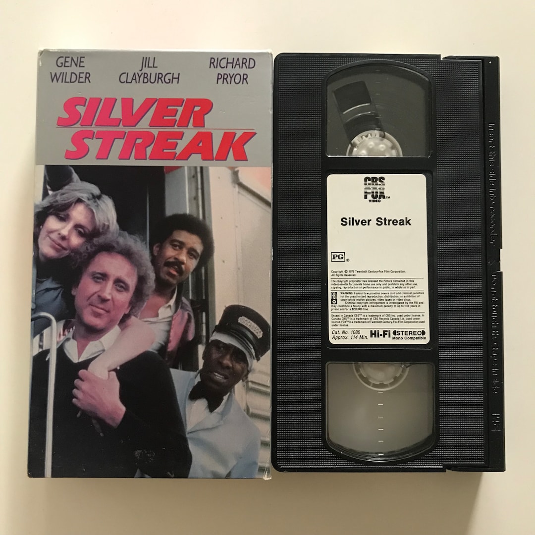 Silver Streak VHS Tape 70s Action Comedy Gene Wilder Richard Pryor - Etsy