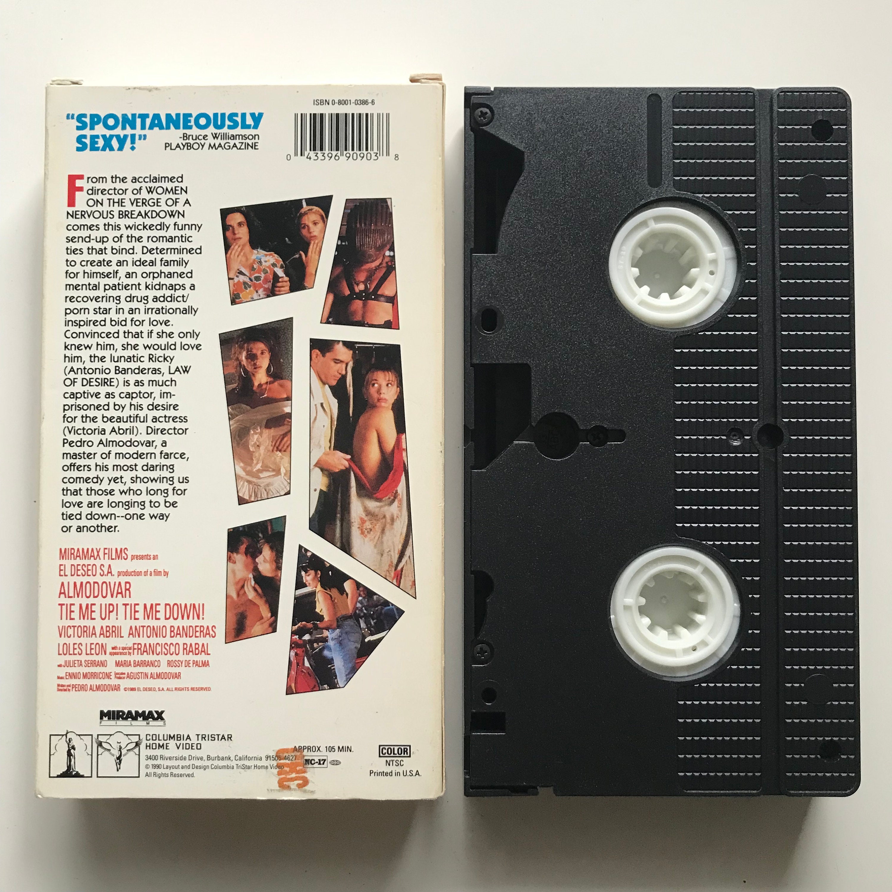 Tie Me up Tie Me Down VHS Tape 80s Pedro Almodovar Subtitled - Etsy