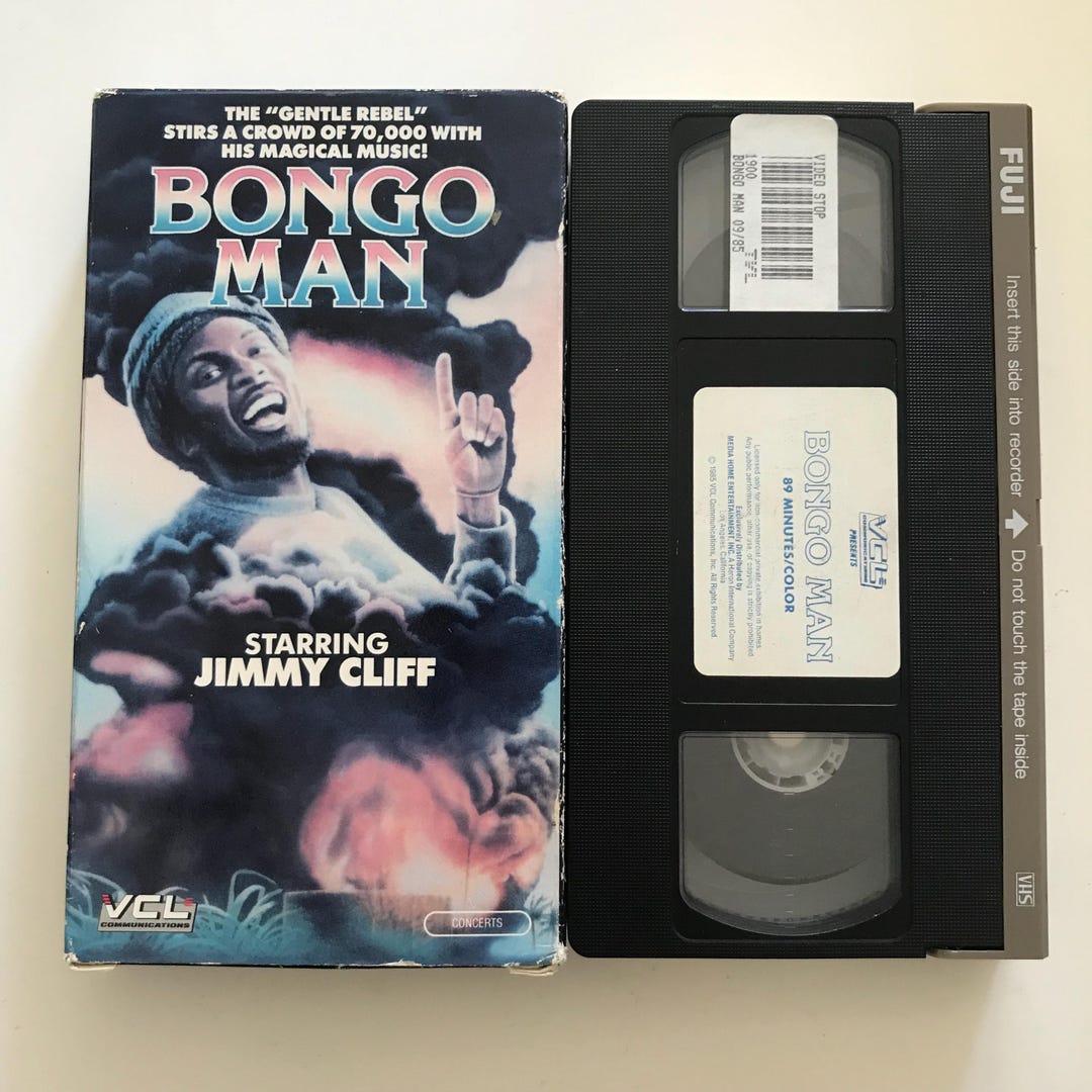 Bongo Man VHS Tape 80s Jimmy Cliff Reggae Gift - Etsy Bongo Man VHS Tape 80s Jimmy Cliff Reggae Gift - Etsy