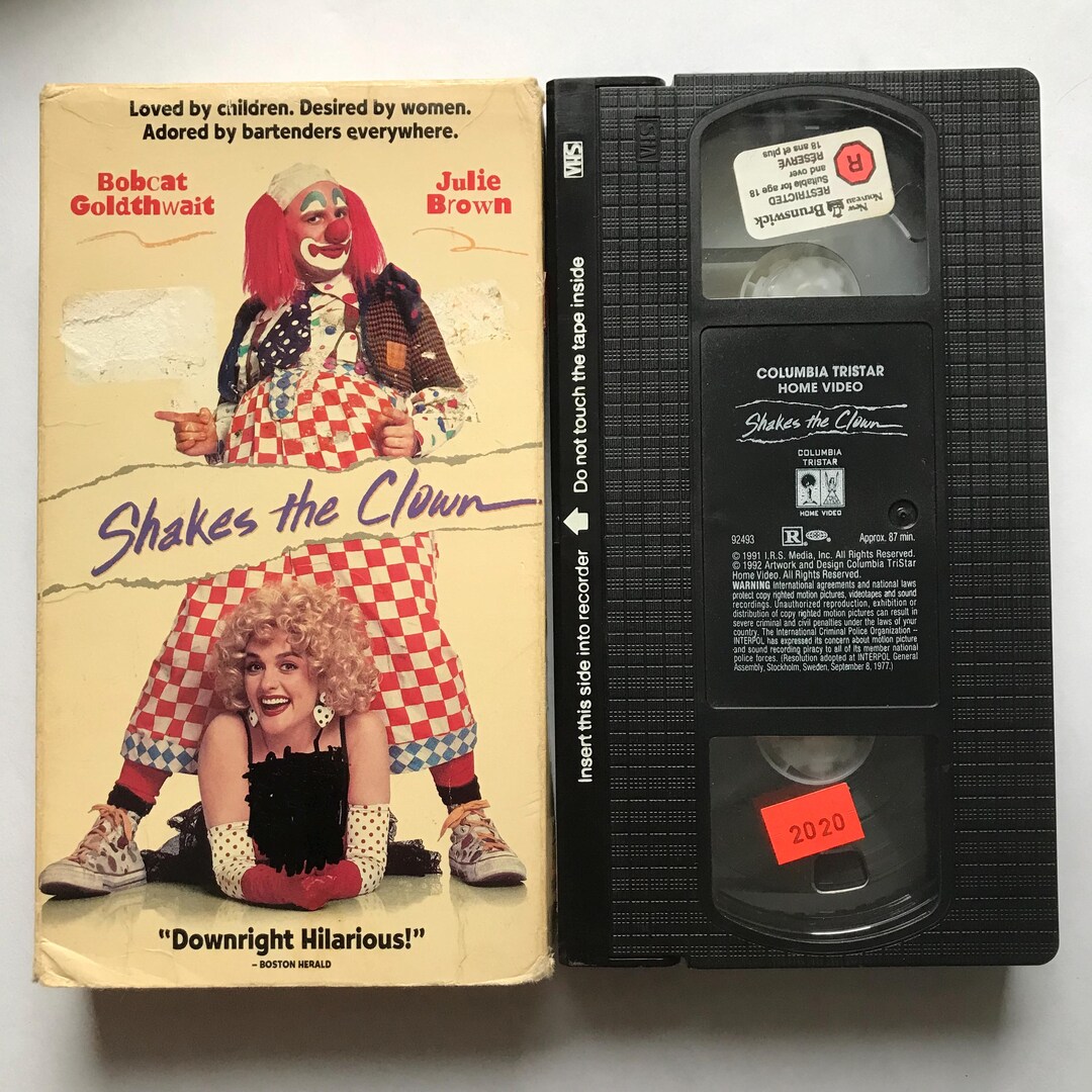 Shakes the Clown VHS Tape 90s Bobcat Goldthwait Adam Sandler Comedy - Etsy
