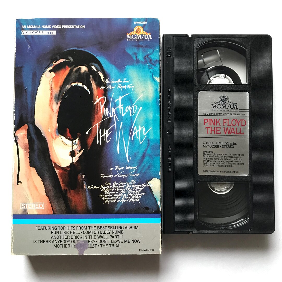 Vintage Pink Floyd the Wall VHS Tape Classic 80s Rock Movie Gift Big ...