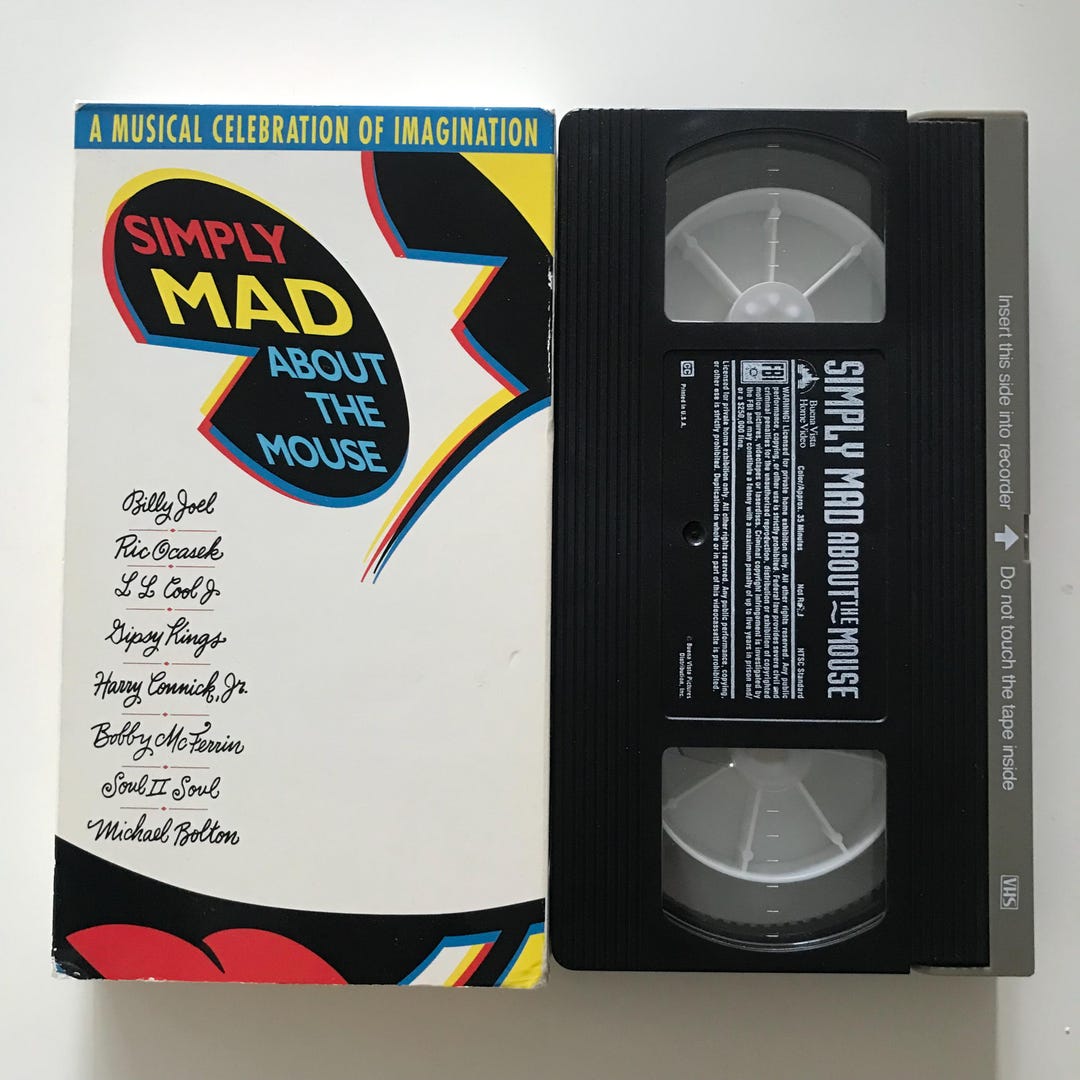 Simply Mad About the Mouse VHS Tape 90s Walt Disney Music Videos - Etsy
