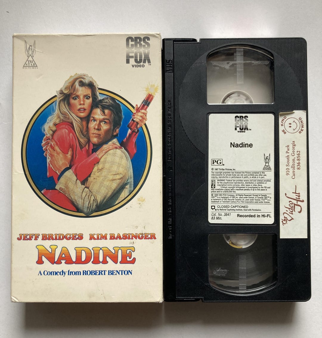 Nadine VHS Tape 80s Mystery Comedy Jeff Bridges Kim Basinger - Etsy Canada