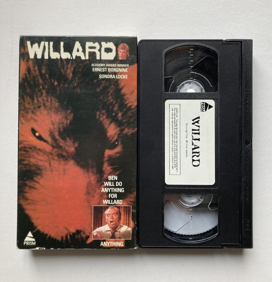 Willard VHS Tape 1971 Ernest Borgnine Original 70s Horror - Etsy