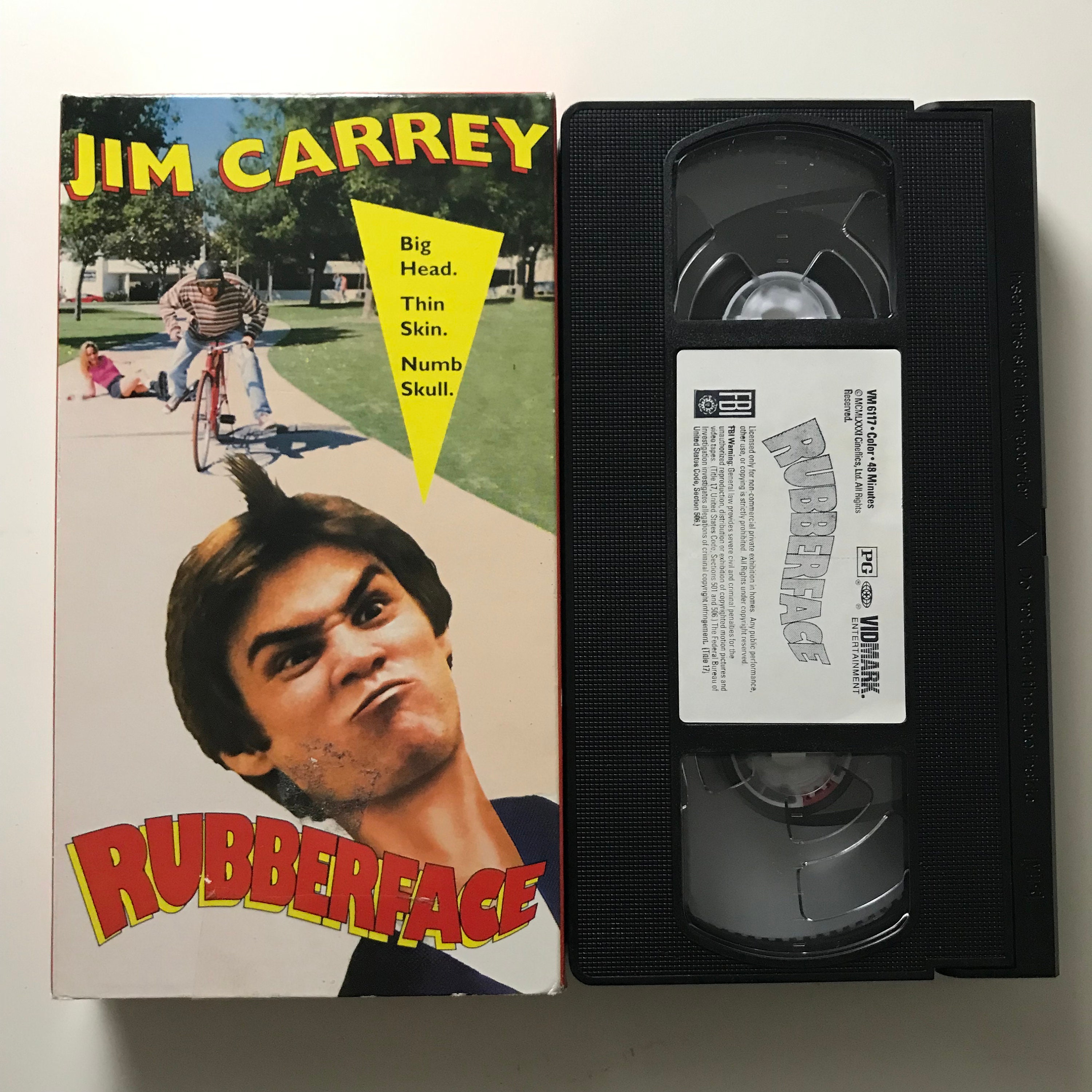 Rubberface VHS Tape 80s Jim Carrey Comedy - Etsy