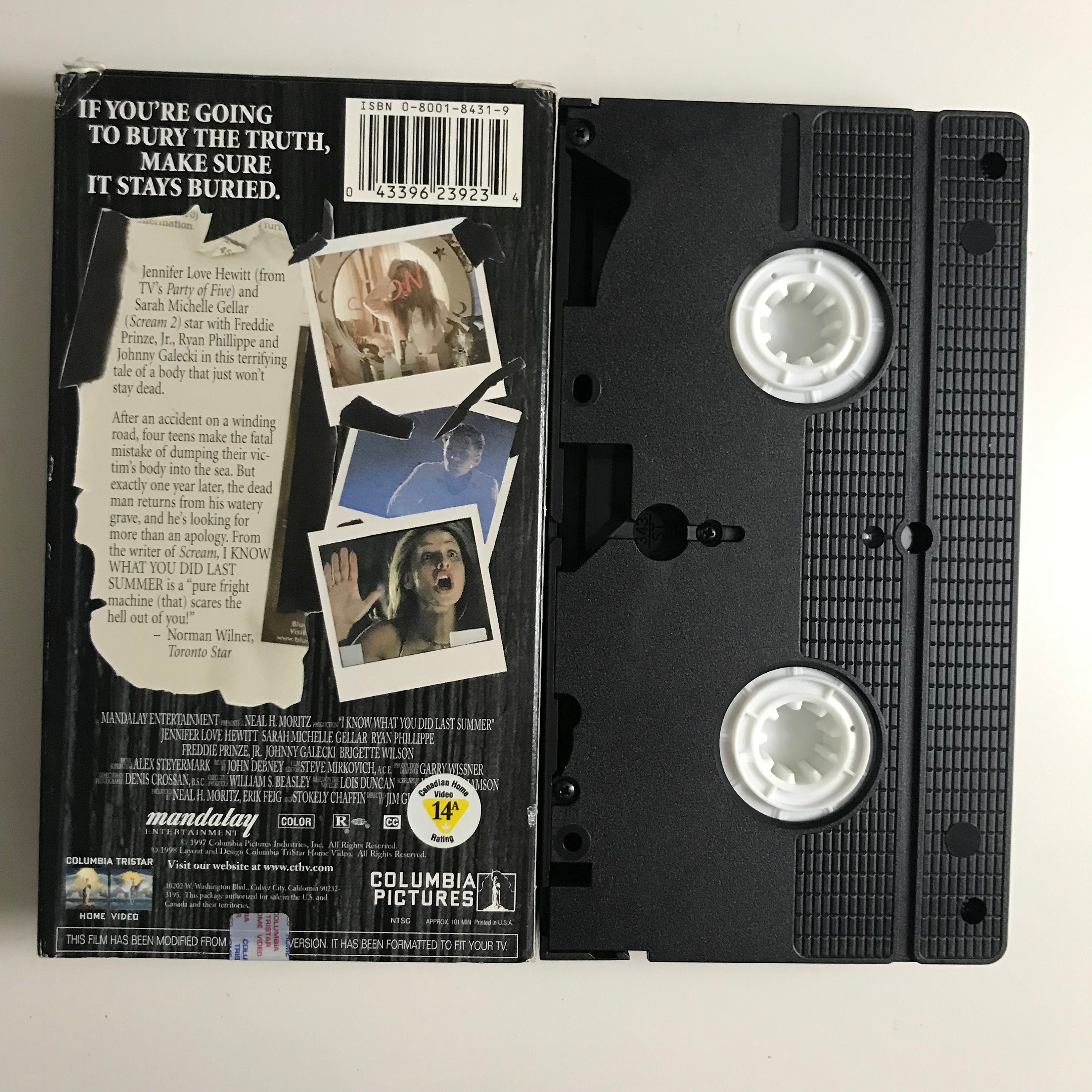 I Know What You Did Last Summer VHS Tape 90s Teen Horror Slasher - Etsy