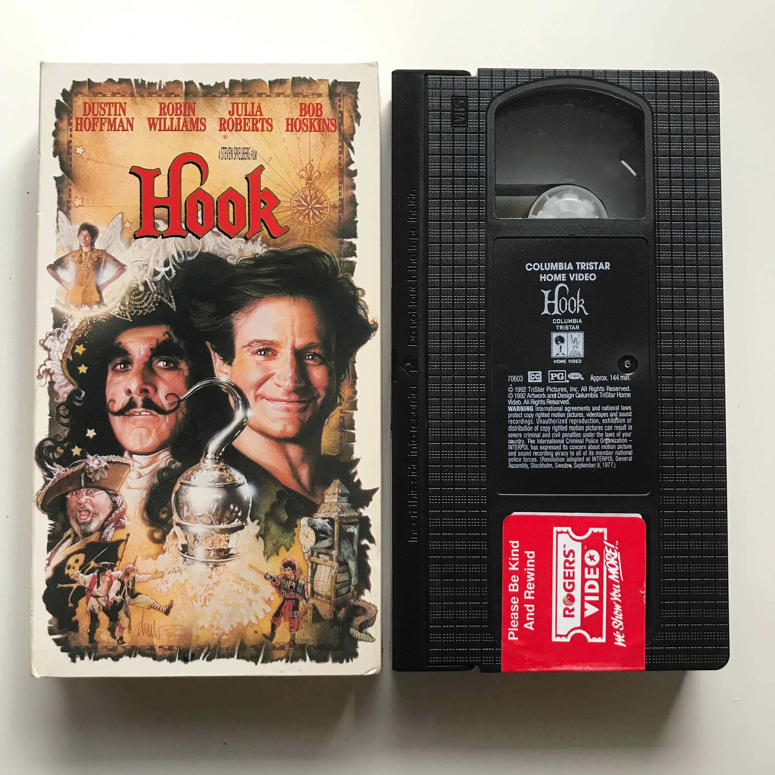 Vintage Hook VHS Tape Retro 90s Classic Robin Williams Peter Pan - Etsy