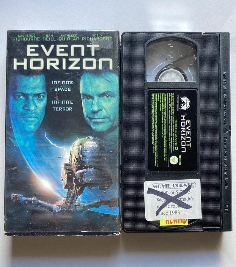 Event Horizon VHS Tape 90s Horror Science Fiction Sam Neill - Etsy