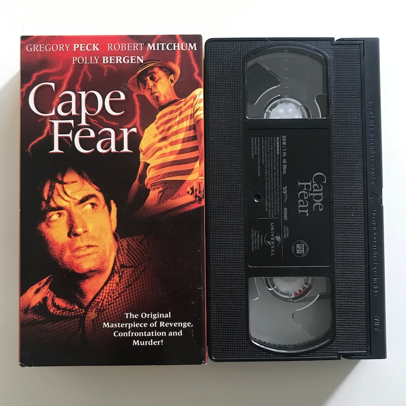Vintage Cape Fear VHS Tape Original 60s Gregory Peck Robert Mitchum ...