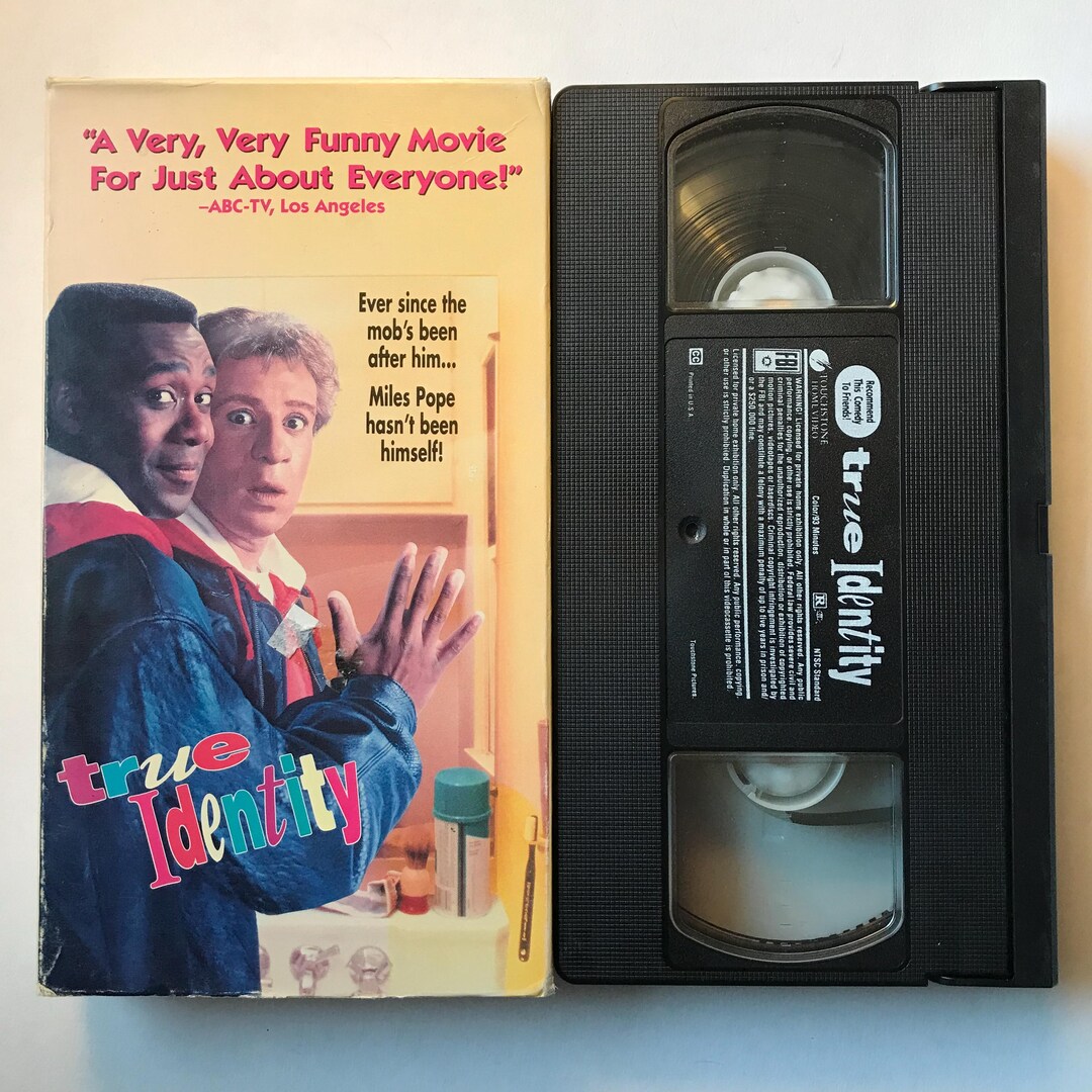 True Identity VHS Tape Retro 90s Comedy Lenny Henry Nostalgia - Etsy